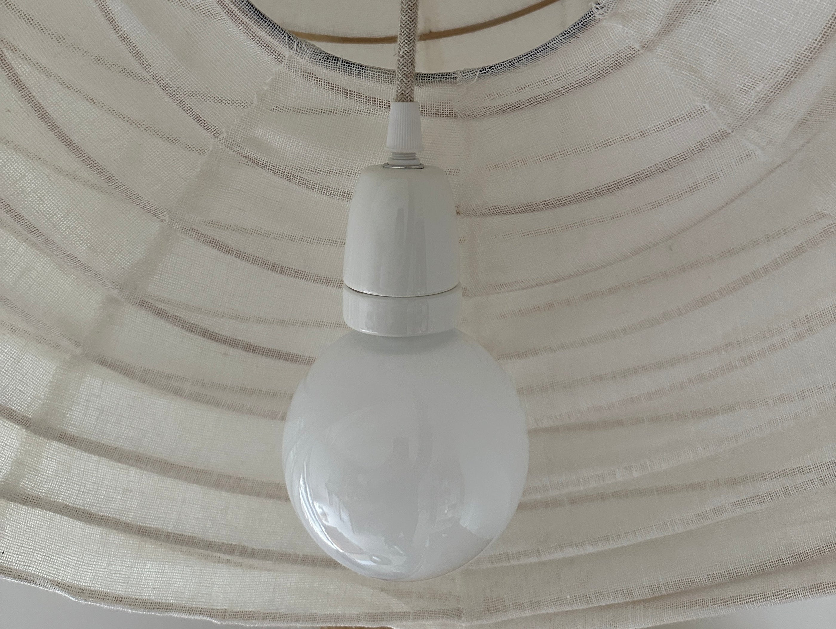 Pendant Lighting Cable Kit | 120mm Ceiling Canopy | Ochre and Silk